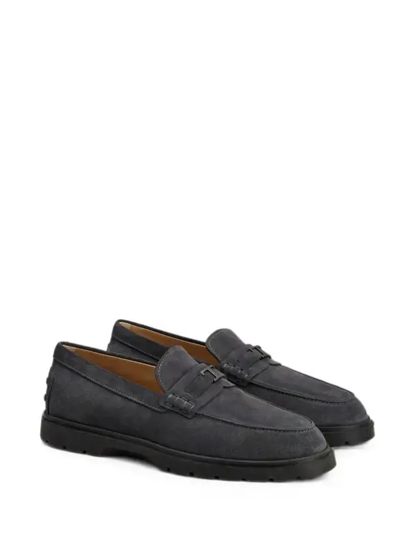 TOD'S Selleria Logo-plaque Loafers