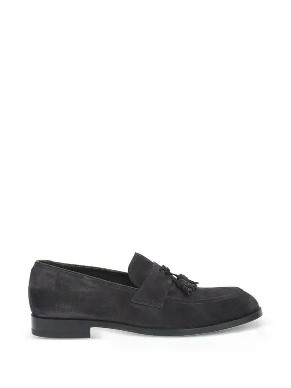 Zegna Tassel-detail Suede Loafers - Blue