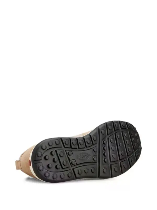 TOD'S Red Dot Socks Sneakers In Knit And Suede