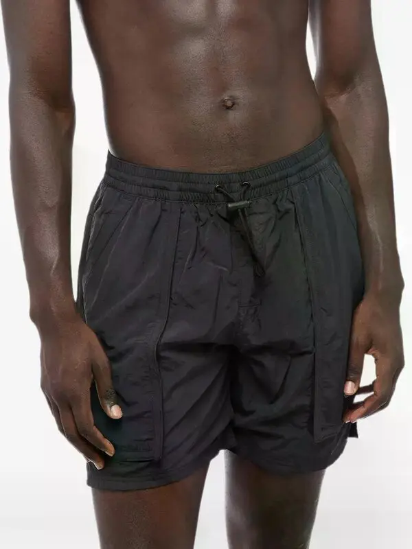 Nike Logo-print Swim Shorts - Black
