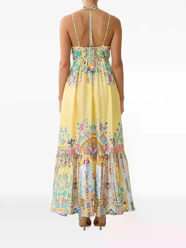 Camilla Tiered Maxi Dress With Hardware
