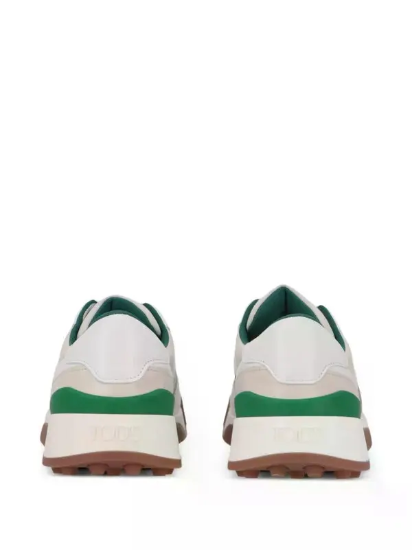 TOD'S Colour-block Panelled Lace-up Sneakers - Neutrals