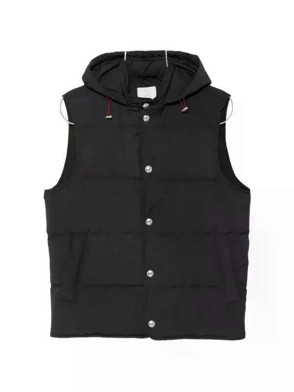 Eleventy Hooded Quilted Gilet