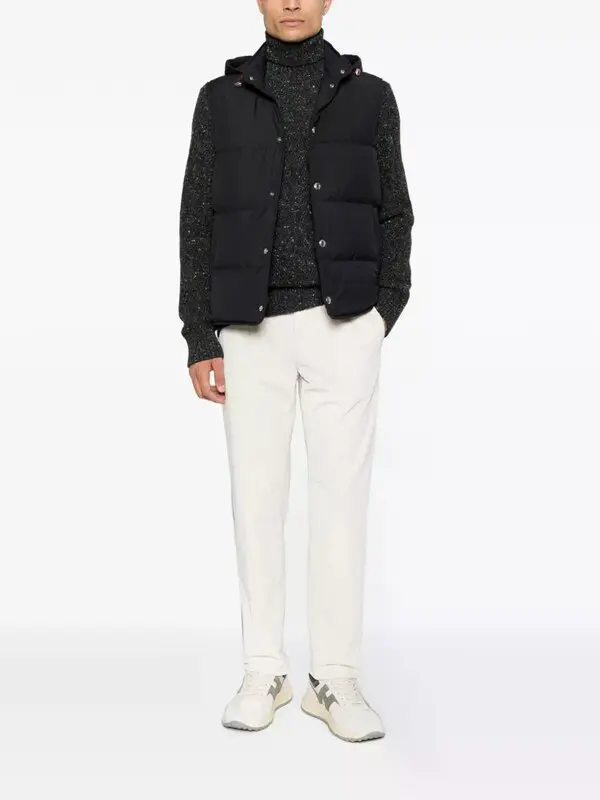 Eleventy Hooded Quilted Gilet