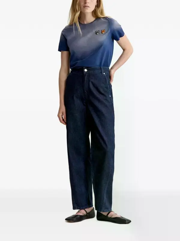 Maison Kitsuné Double Fox Head Patch T-shirt
