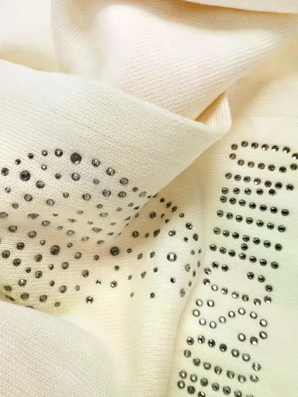Moschino Sequin-embellished Heart-motif Scarf - Neutrals