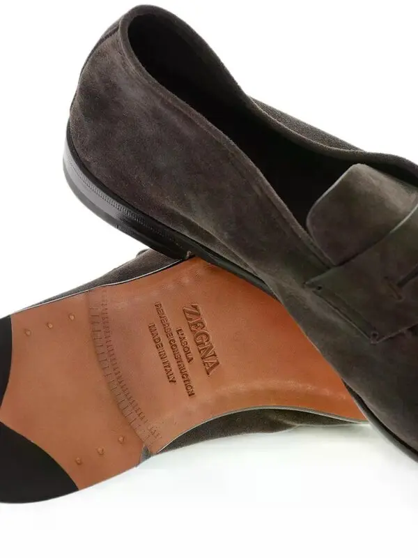 Zegna L'asola Suede Loafers