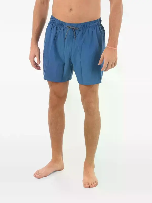 Nike Logo-print Elasticated Swim Trunks - Blue