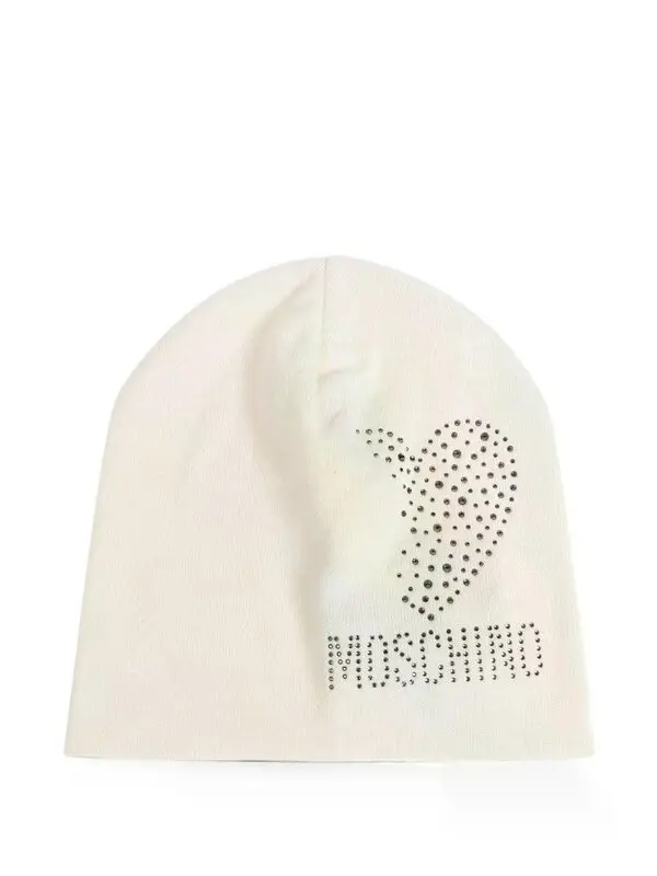 Moschino Sequin-embellished Beanie Hat - Neutrals