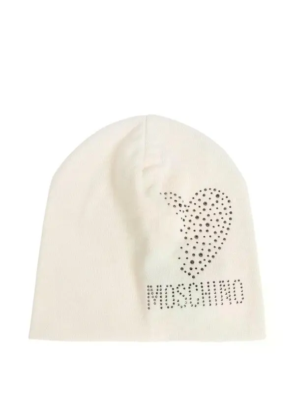 Moschino Sequin-embellished Beanie Hat - Neutrals