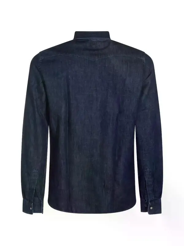 Canali Western-style Denim Shirt
