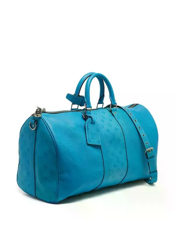 LOUIS VUITTON 2020 50 Keepall Bandoulière Luggage - Blue
