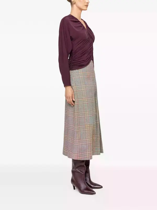 NISSA Draped Tencel™ And Wool Top