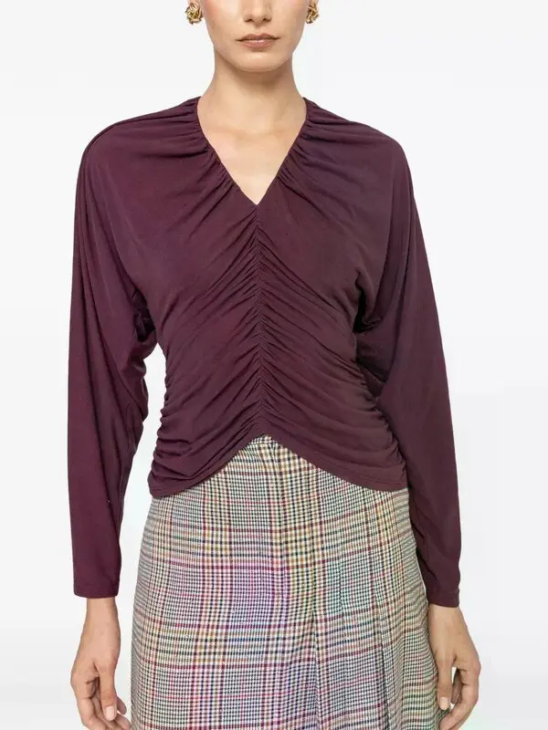 NISSA Draped Tencel™ And Wool Top