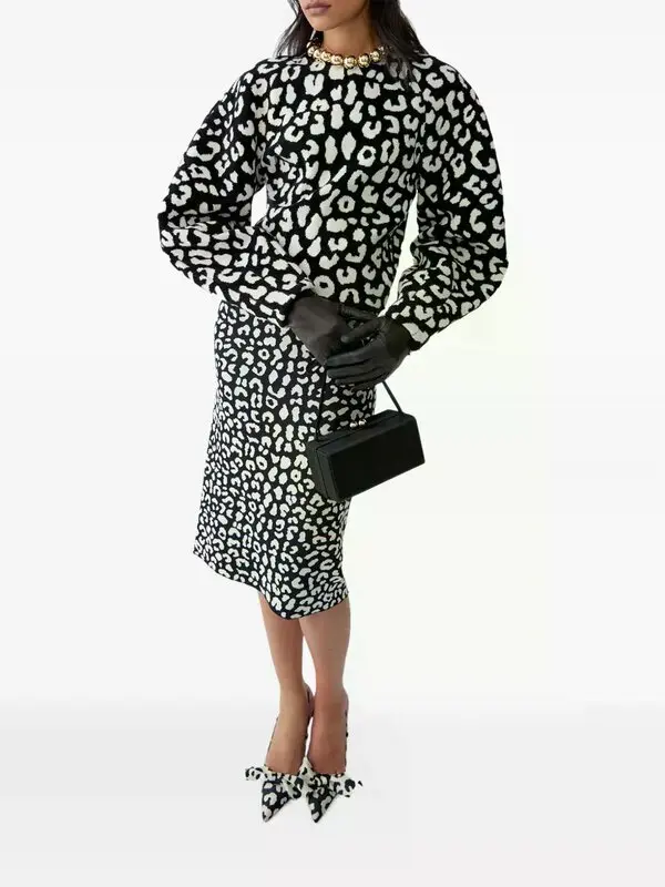 Carolina Herrera Leopard-patterned Sweater