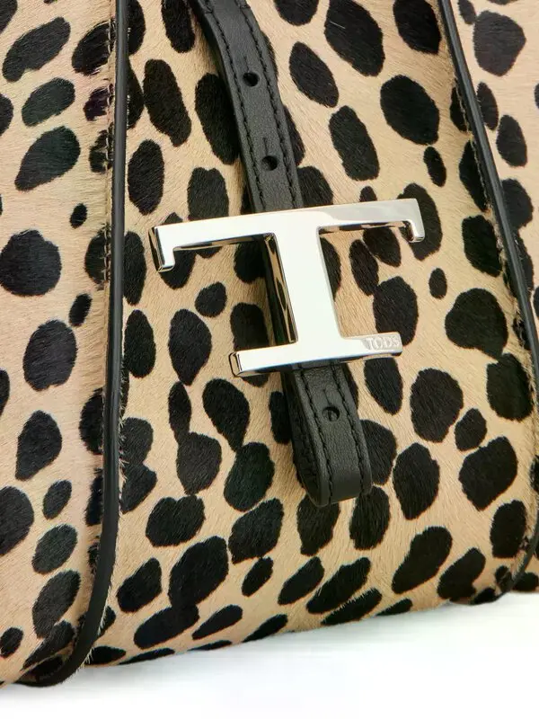 TOD'S T Timeless Shopping Bag In Pony Effect Leather Mini