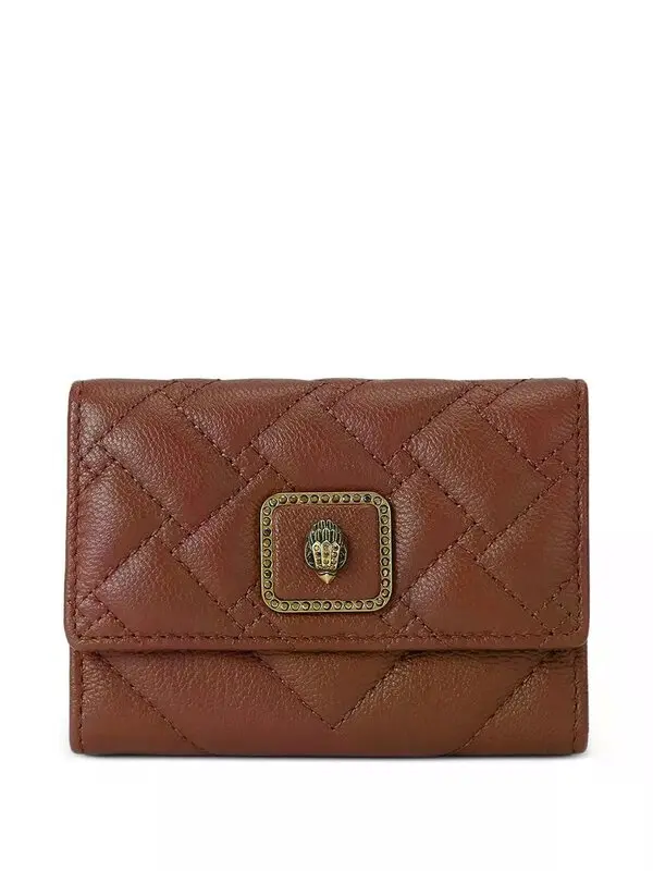 Kurt Geiger Quilted Eagle Wallet - Red