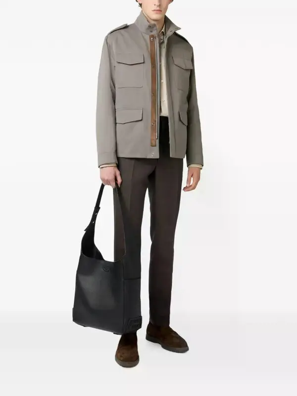 TOD'S Padded Short Field Jacket - Grey