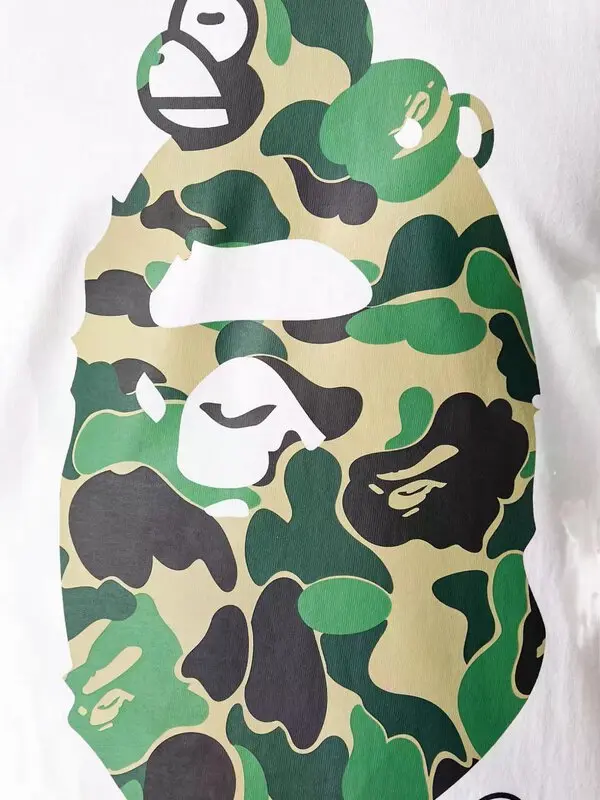 A BATHING APE Ape Head Camouflage-print T-shirt - White