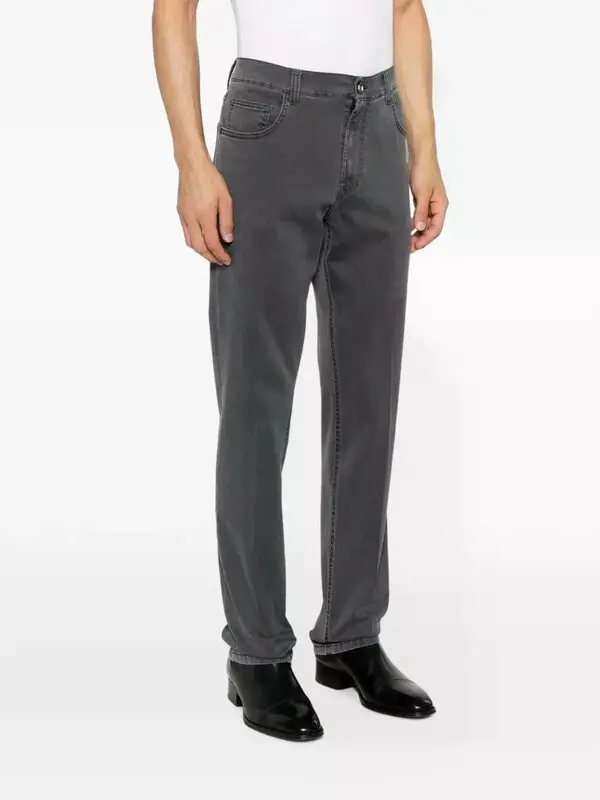 Stefano Ricci Logo Plaque Straight Leg Trousers