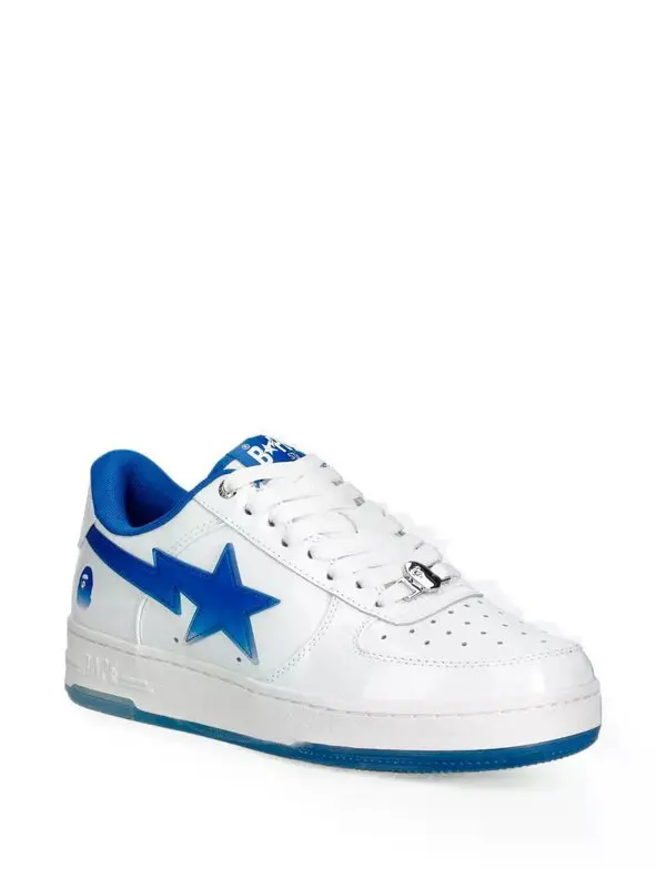 A BATHING APE Sta Leather Sneakers - White