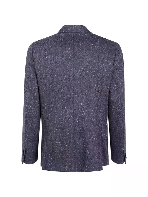 Paul Smith Dark Donegal Wool Patch-pocket Blazer - Grey