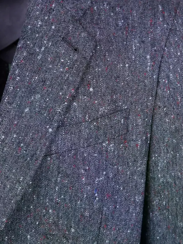 Paul Smith Dark Donegal Wool Patch-pocket Blazer