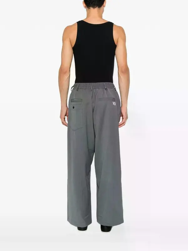 Y3 X Yohji Yamamoto Drawstring-waist Trousers