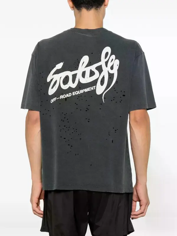 Satisfy Graphic-print Distressed T-shirt