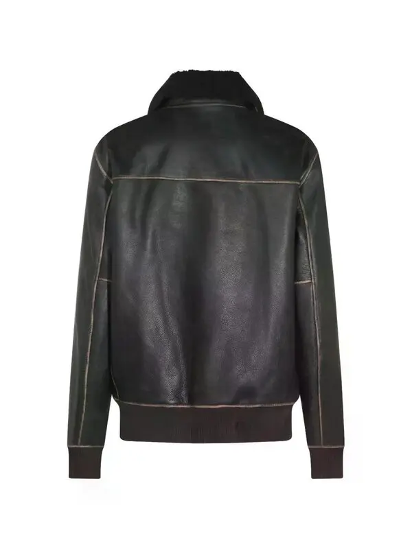 Rag & Bone Shearling-collar Leather Jacket