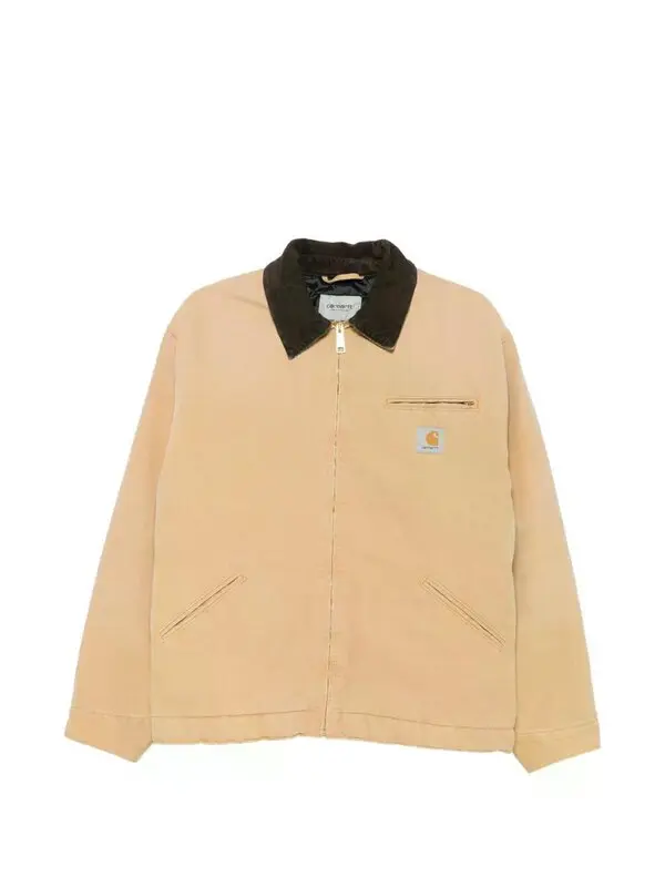 Carhartt Work In Progress Corduroy Collar Zip-up Shirt Jacket - Neutrals