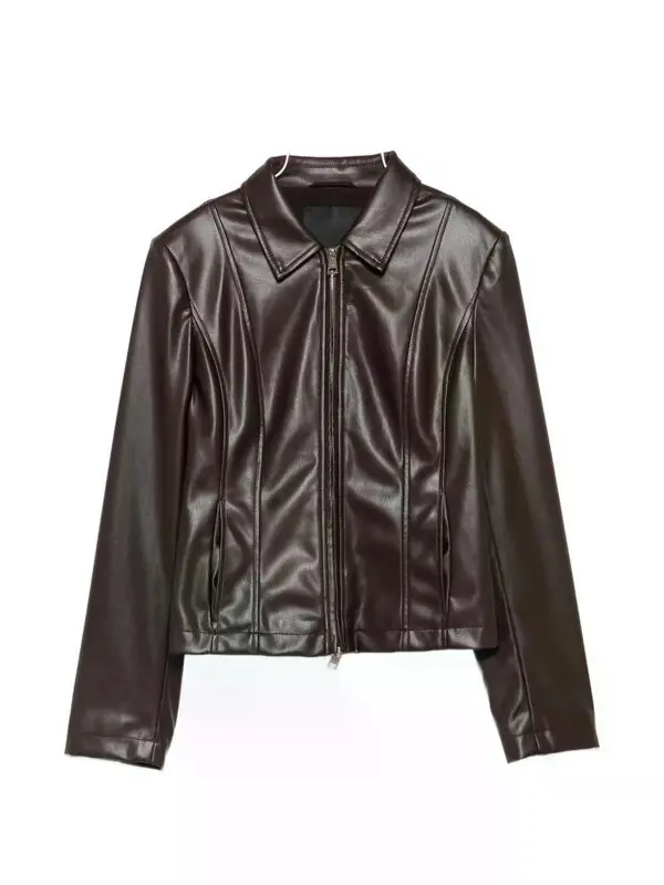Liu Jo Belted Zip-up Jacket - Brown