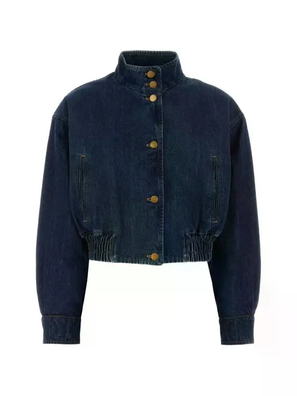 JIL SANDER Elasticated-waist Denim Jacket - Blue