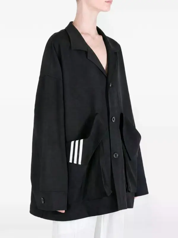 Y3 Oversized Logo Patch Coat