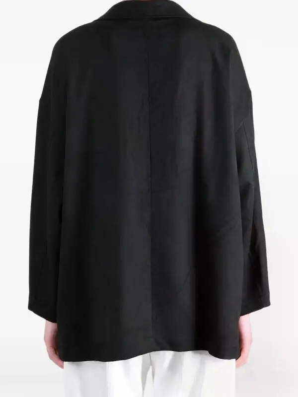 Y3 Oversized Logo Patch Coat
