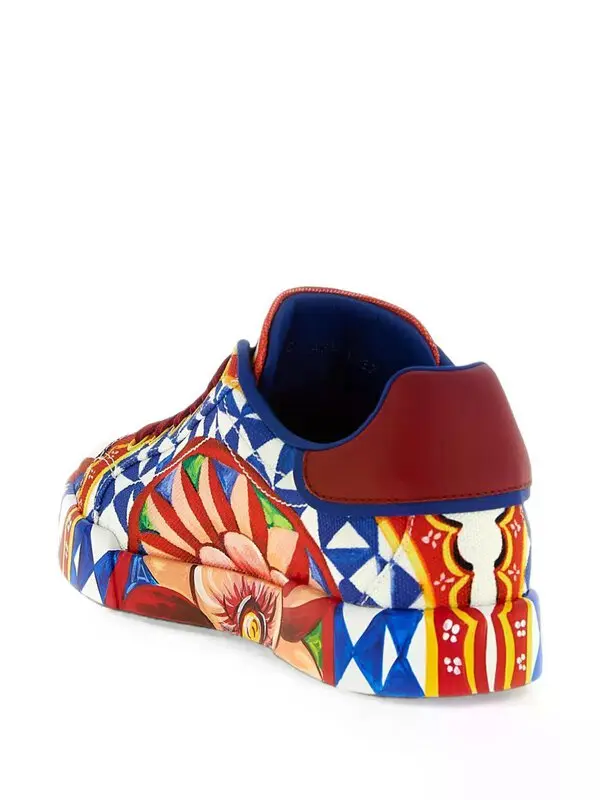 Dolce & Gabbana Portofino Carretto-print Sneakers
