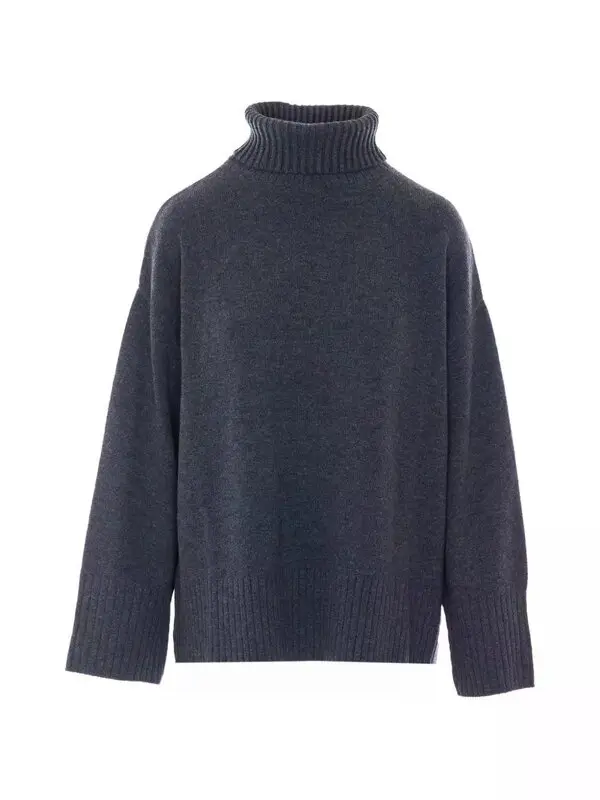 Pinko Roll-neck Ribbed-trim Wool Sweater