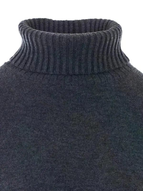 Pinko Roll-neck Ribbed-trim Wool Sweater