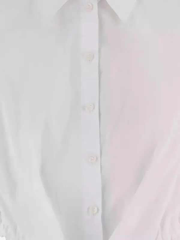 Just Cavalli Cropped Tie-fastening Shirt