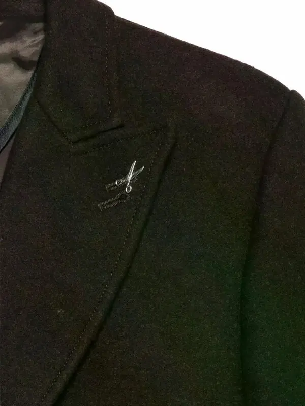 DANIELE ALESSANDRINI Double-breasted Peak-lapels Coat