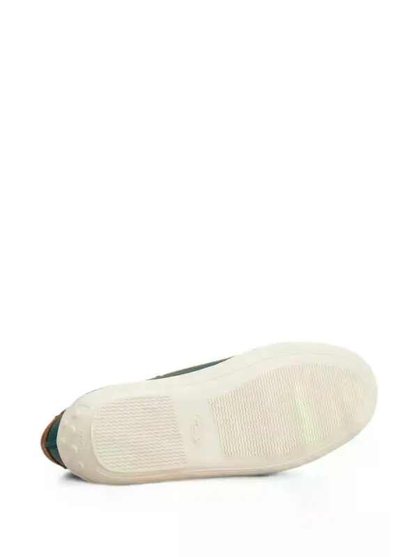 TOD'S Leather Boat Shoes With Embossed Detailing