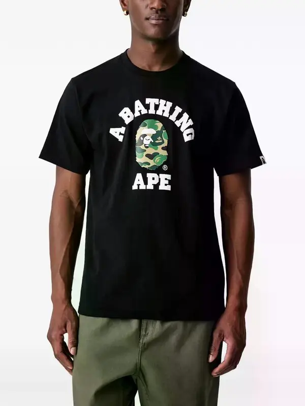 A BATHING APE Camo Cotton T-shirt