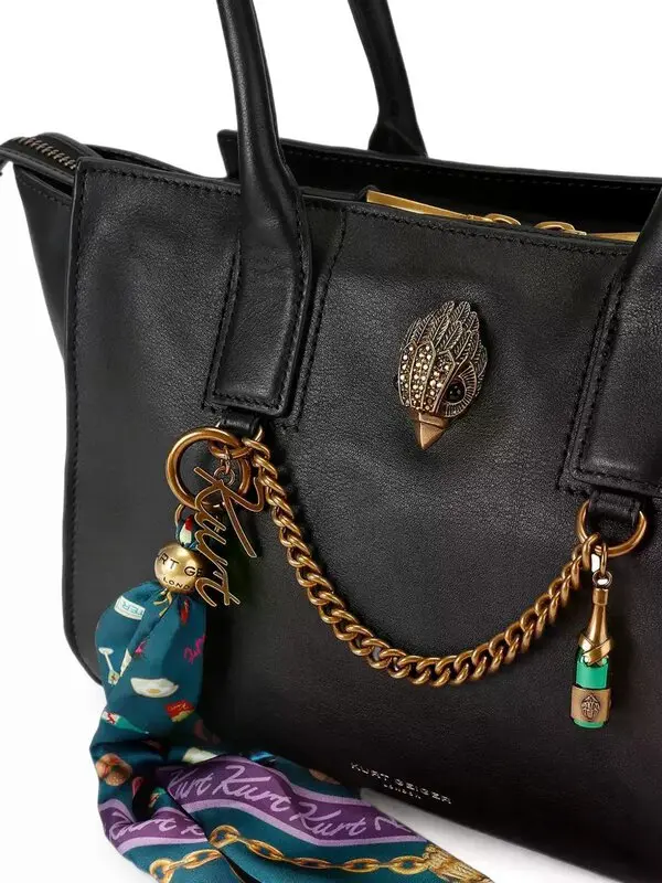 Kurt Geiger Eagle-plaque Tote Bag With Silk Scarf Detail
