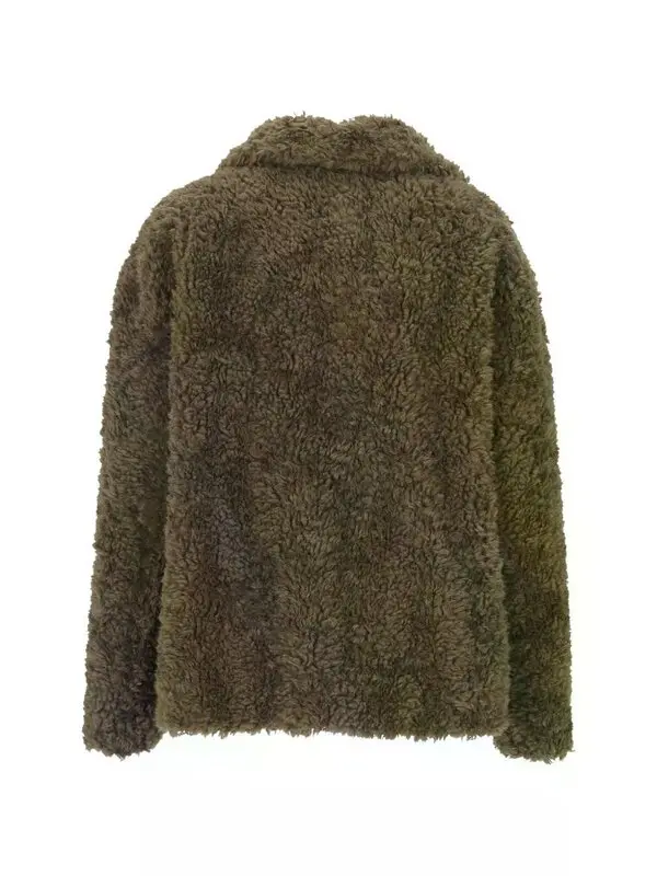 EMME Faux-shearling Notched-lapels Coat
