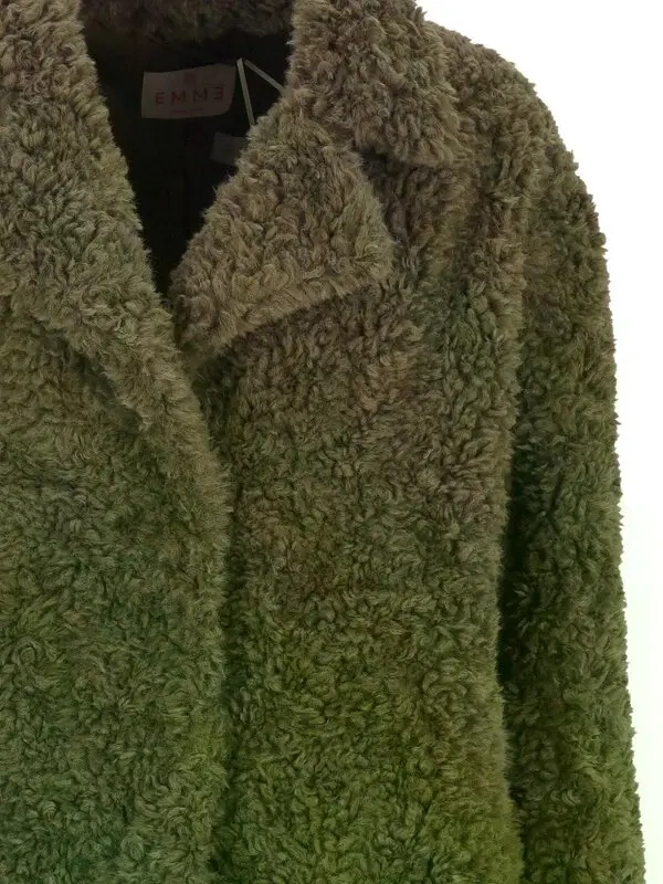 EMME Faux-shearling Notched-lapels Coat