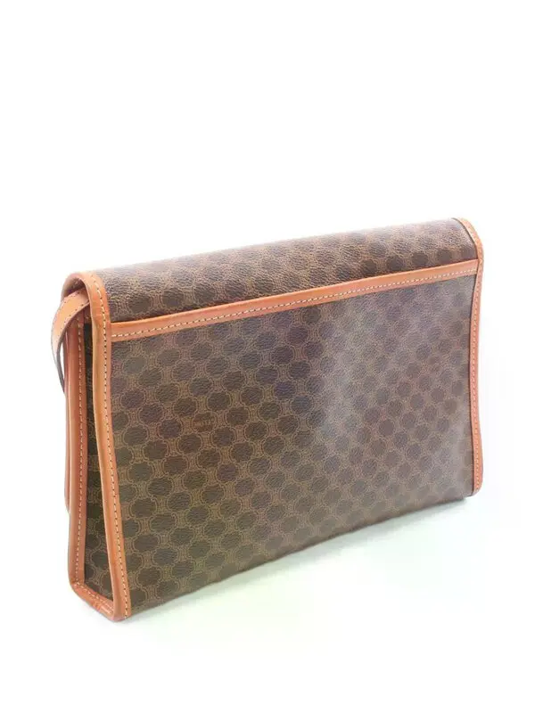 Celine 2000s Macadam Shoulder Bag - Brown