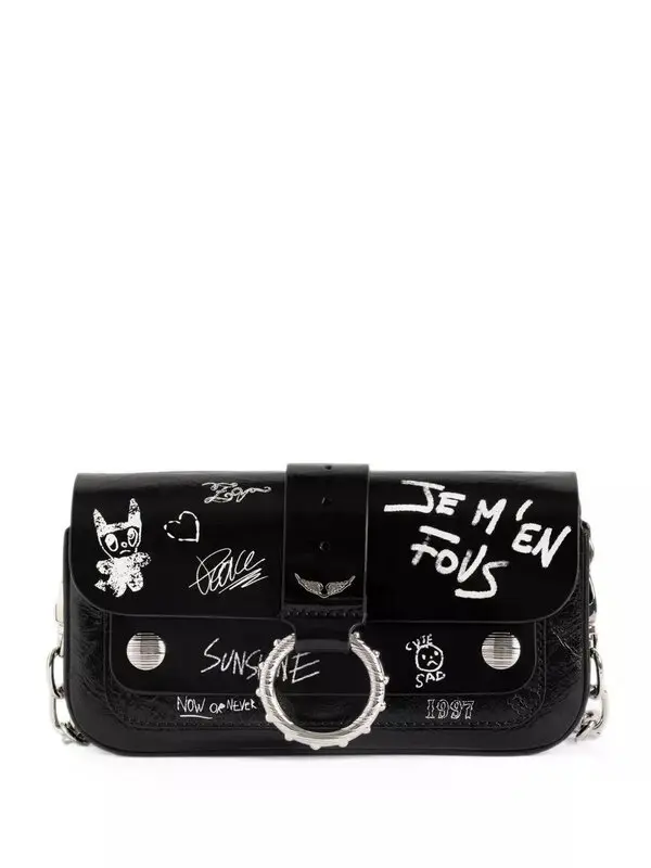 Zadig&Voltaire X Kate Moss Kate Wallet Arty-tag Bag - Black