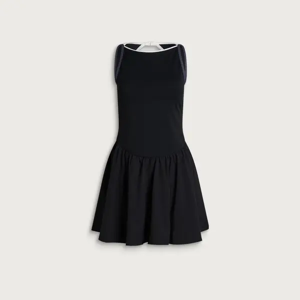 TALA Skinluxe Boat Neck Active Dress - Shadow Black