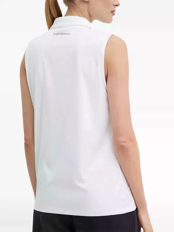 PEAK PERFORMANCE Sleeveless Logo Polo Top