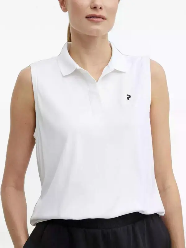 PEAK PERFORMANCE Sleeveless Logo Polo Top